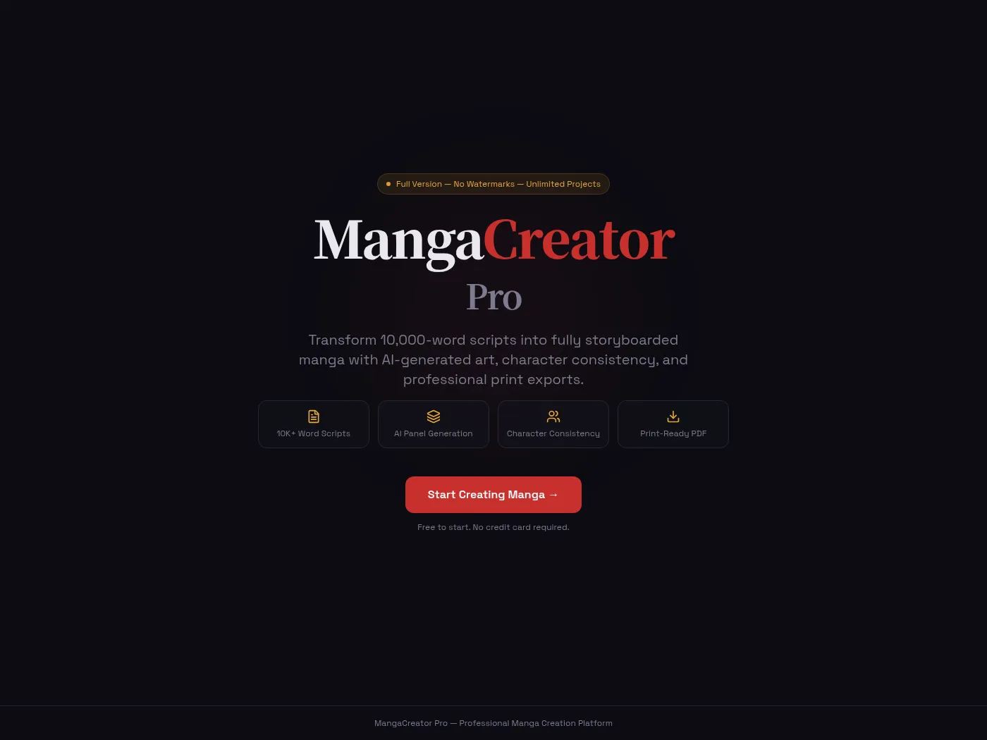 MangaCreator Pro