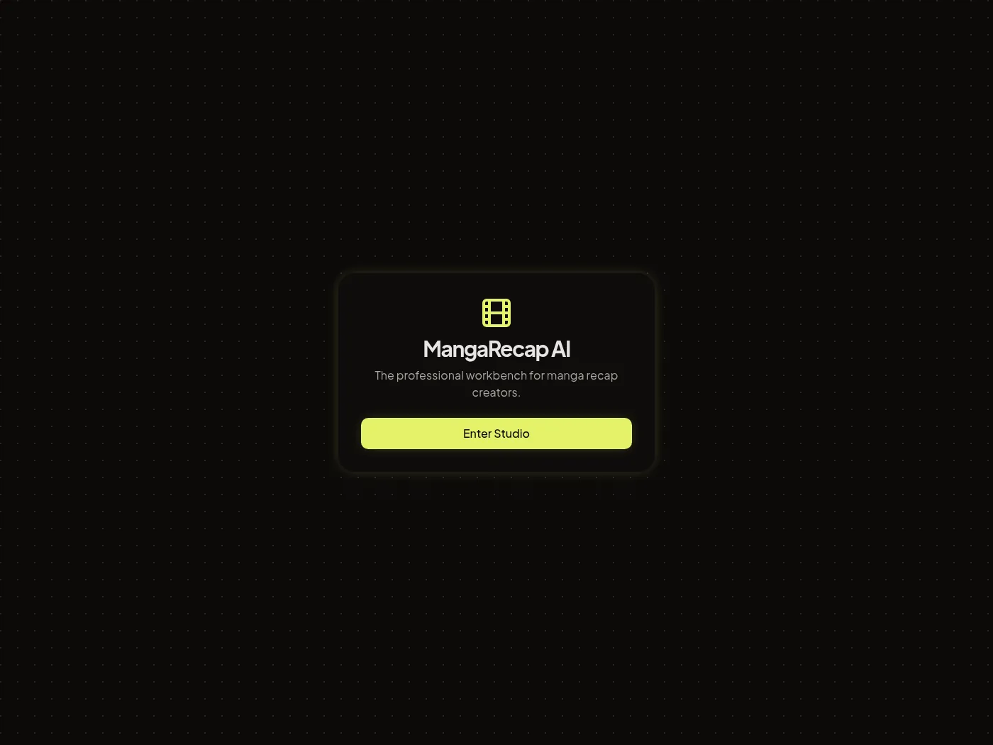MangaRecap AI Studio