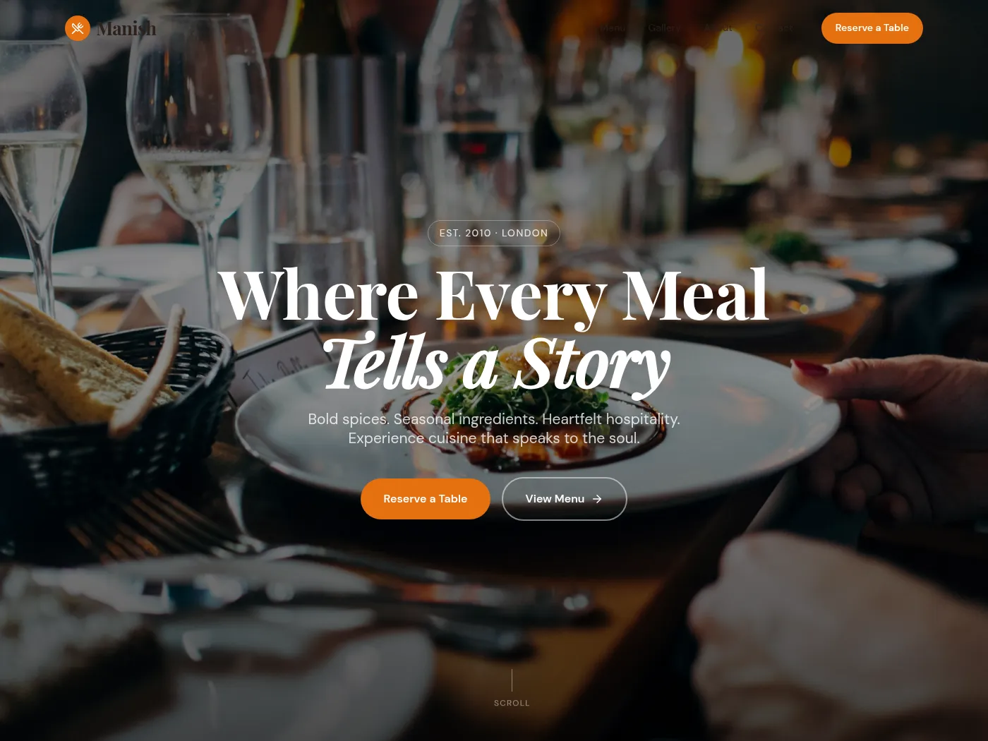 Manish Restaurant Site