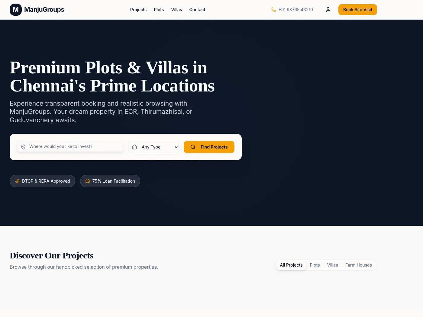 ManjuGroups Realty Portal