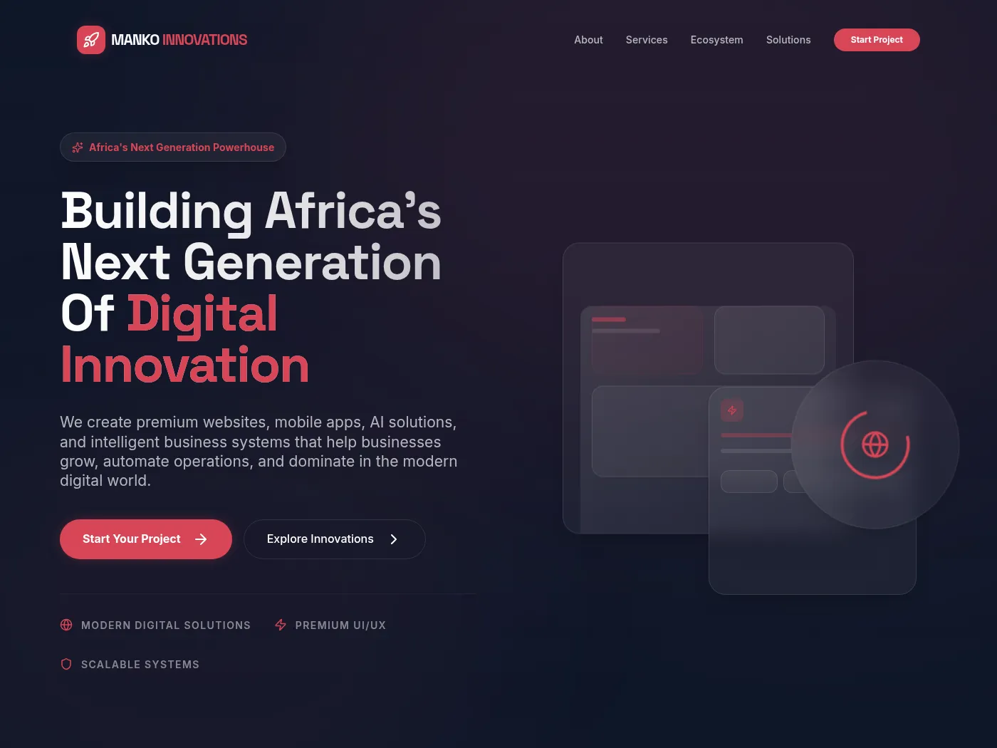 MANKO Innovations Landing