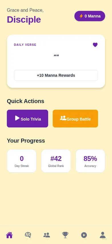 Manna Rush Bible Trivia