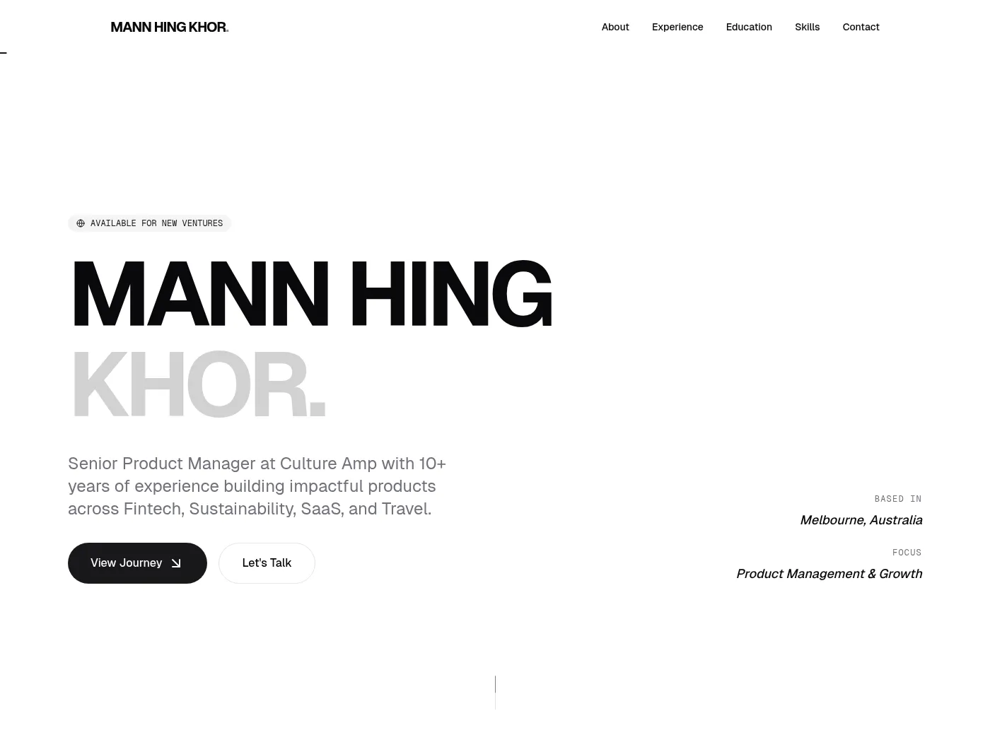 Mann Hing's Portfolio