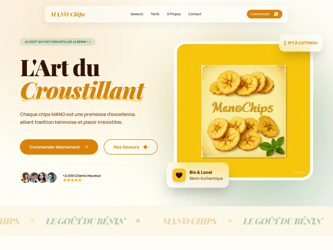 MANO Chips Booking Site
