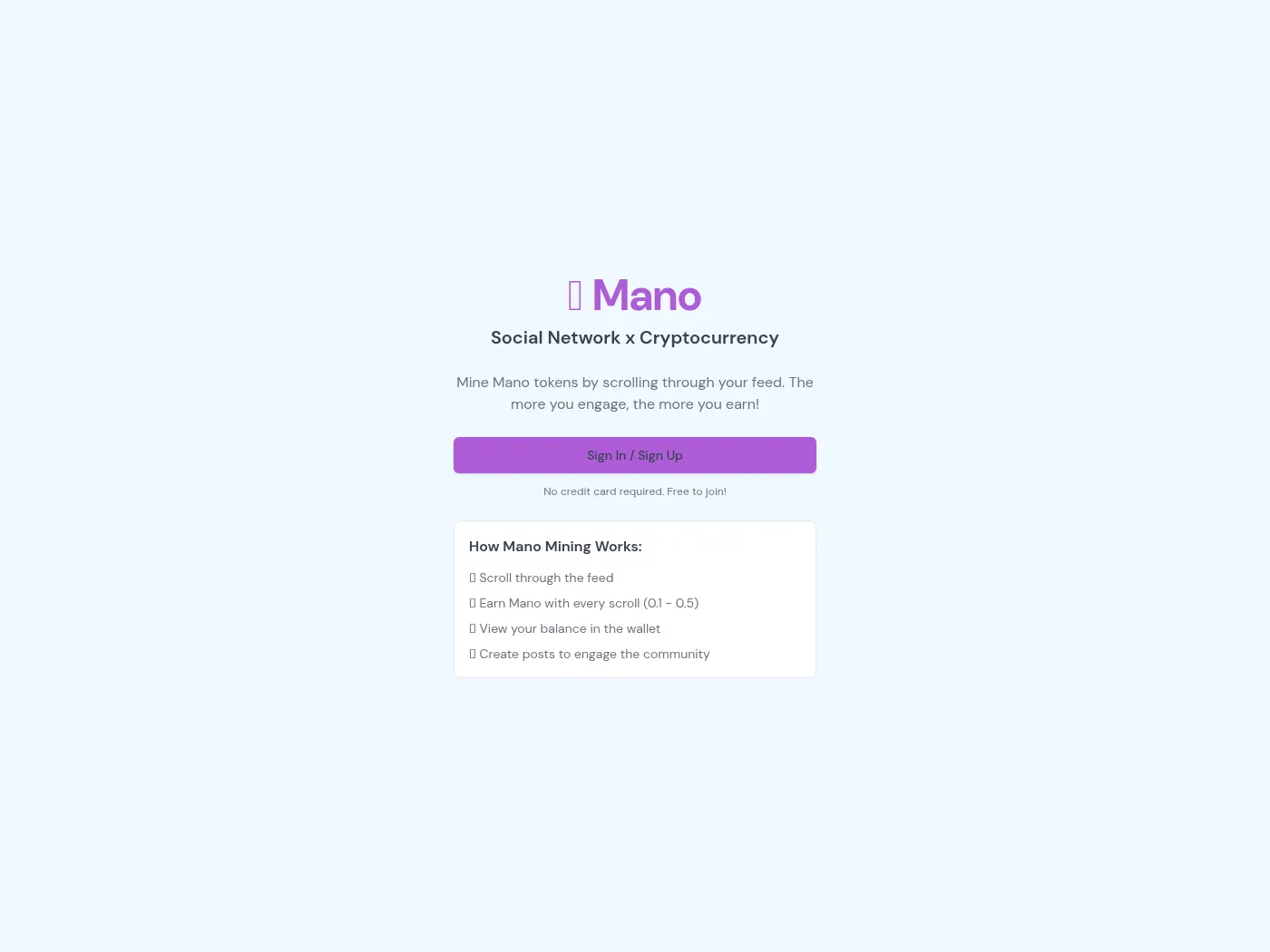 Mano Social Network