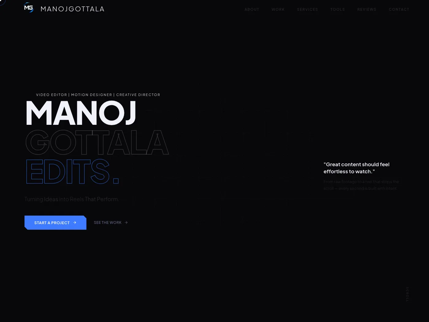 Manoj Portfolio Clone