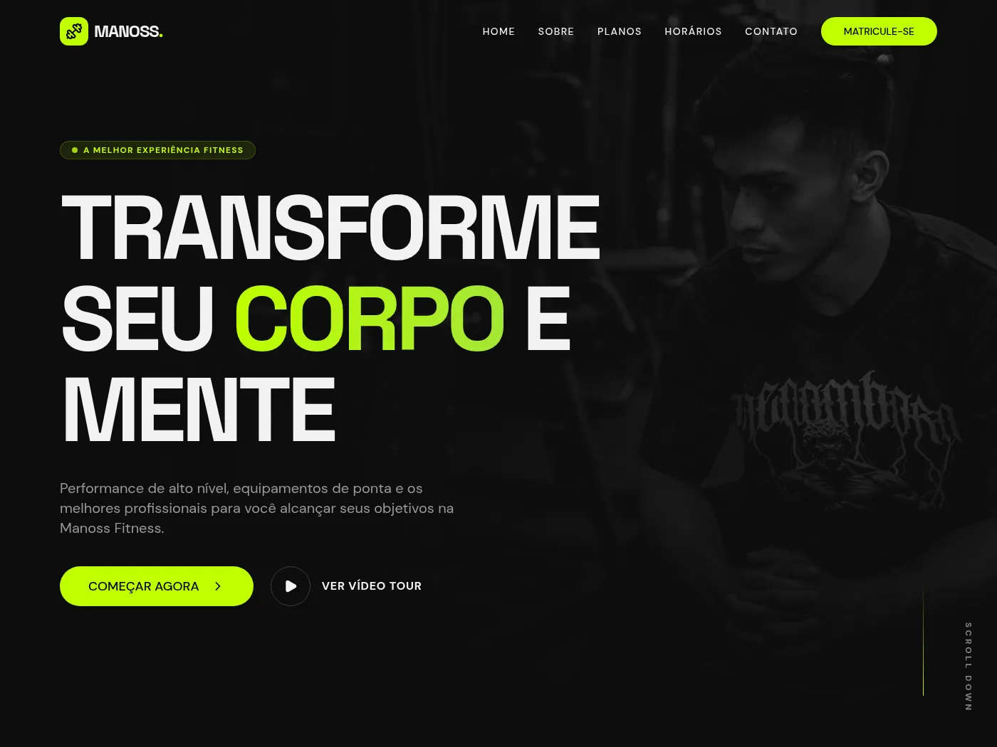 Manoss Fitness Website