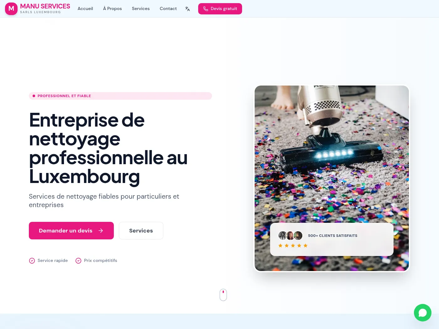 Manu Services Website