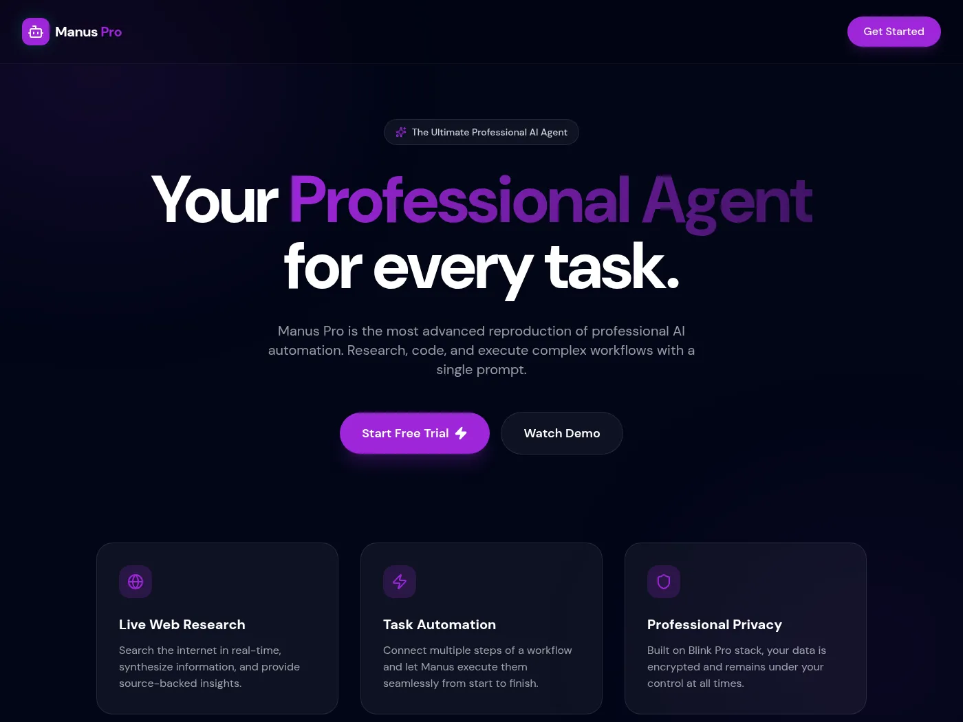 Manus Agent AI Pro