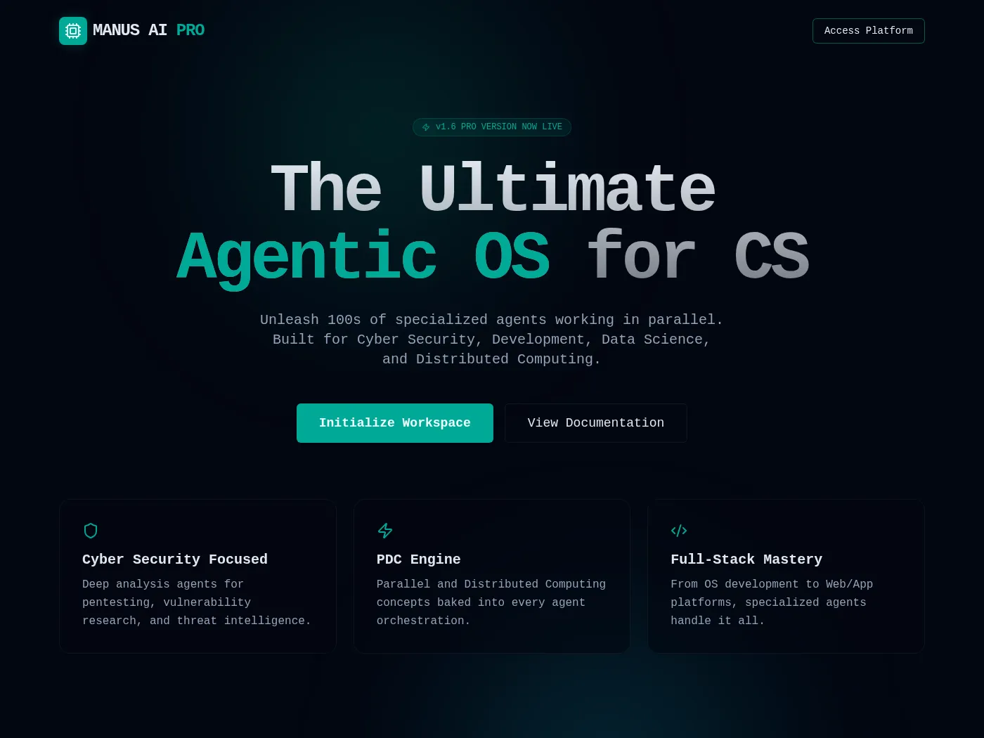 Manus AI Pro Platform