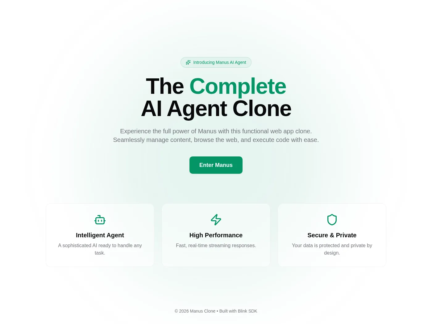 Manus Clone App
