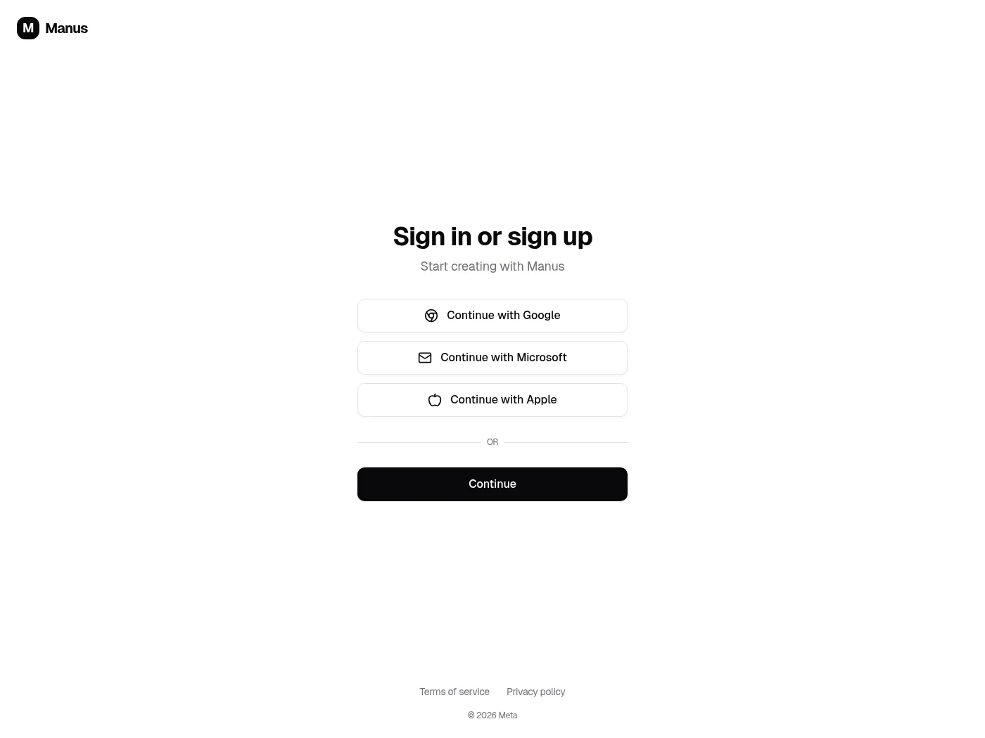 Manus App Clone