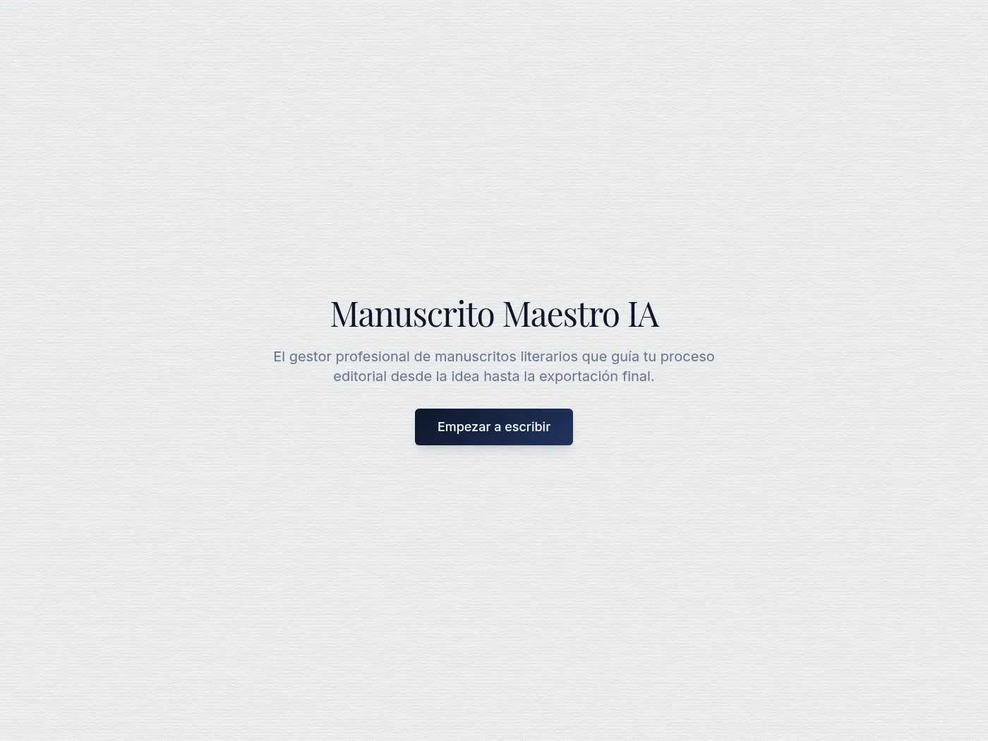 Manuscrito Maestro IA