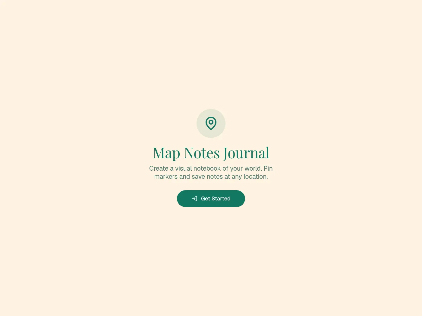 Map Notes Journal