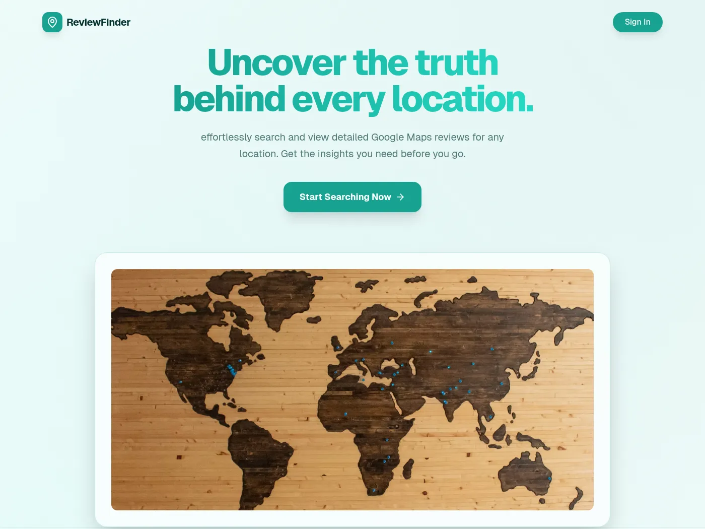 Map Review Finder