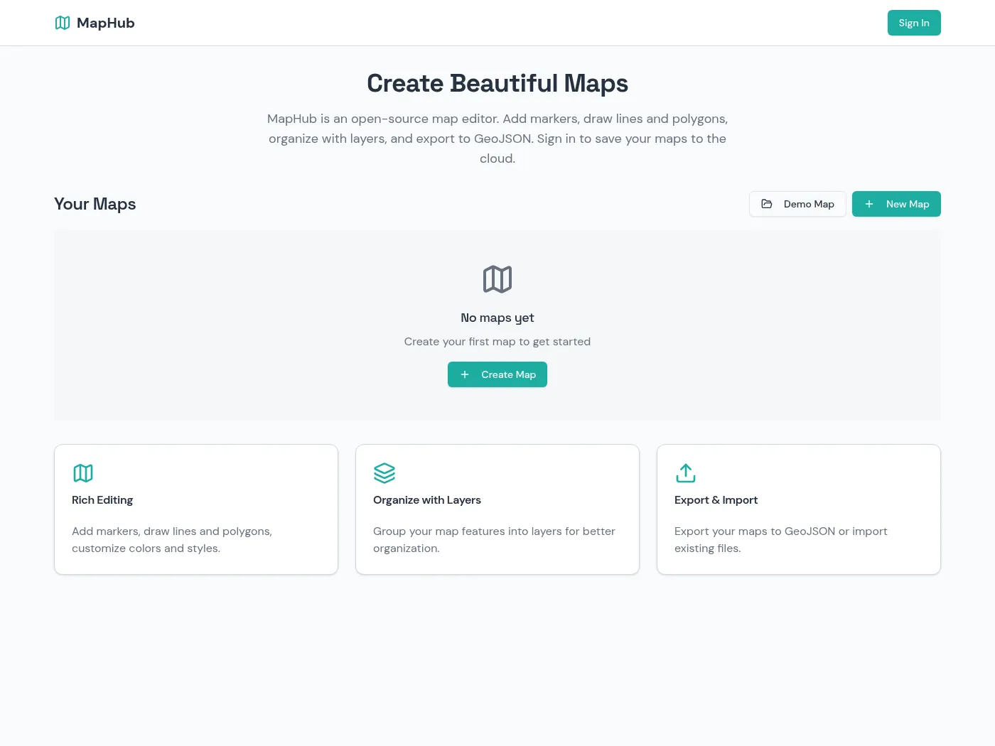 MapHub – Open Map Editor