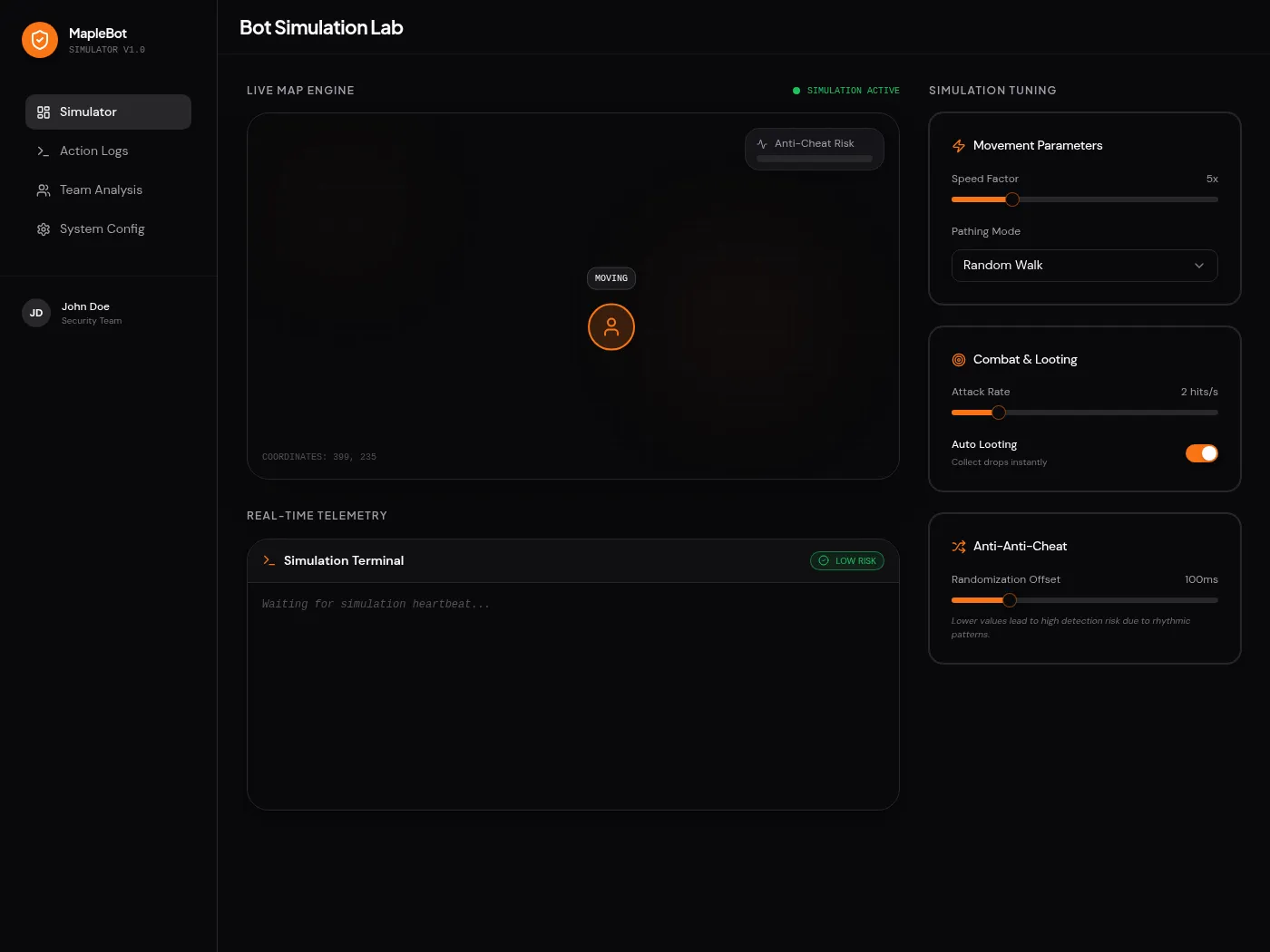 MapleBot Simulator