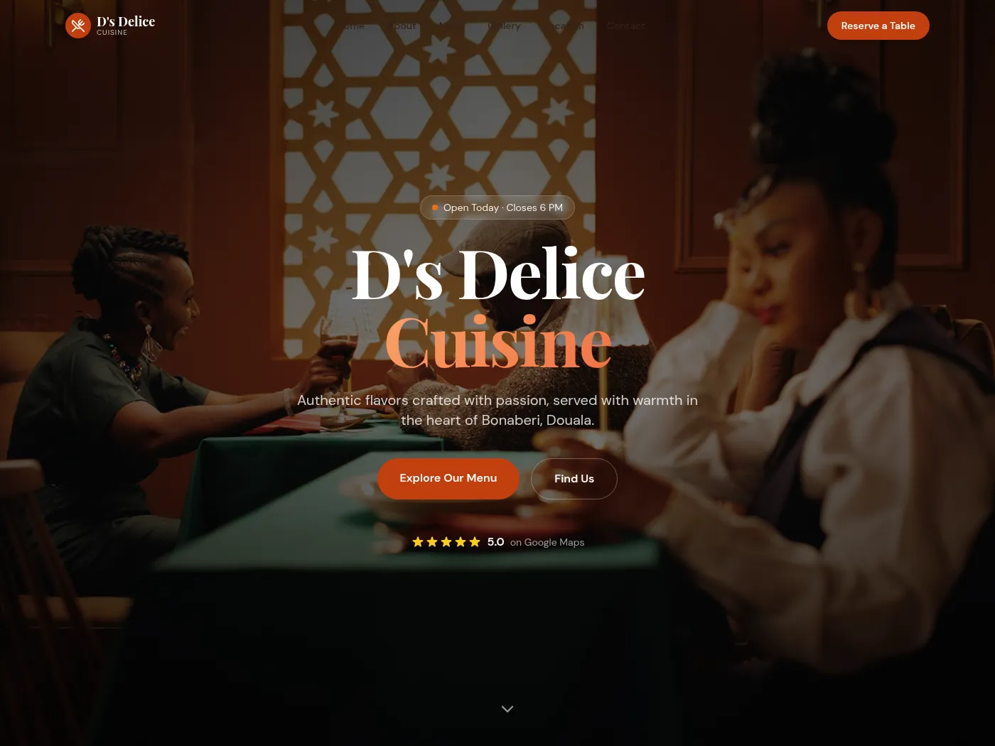 Maple Table Restaurant Site