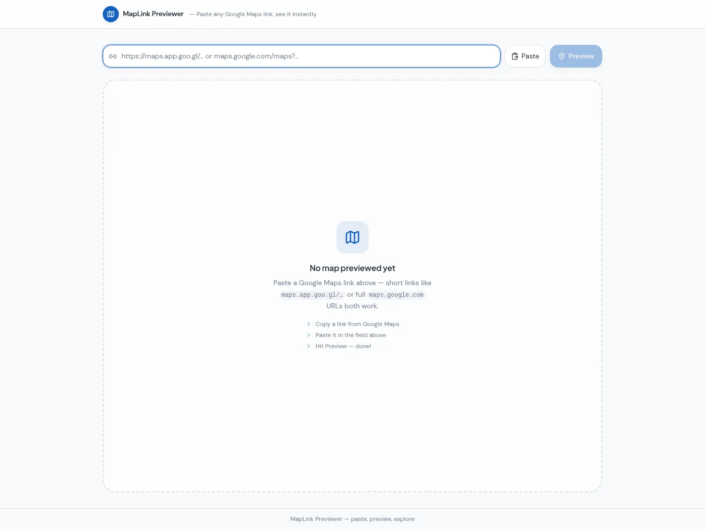MapLink Previewer