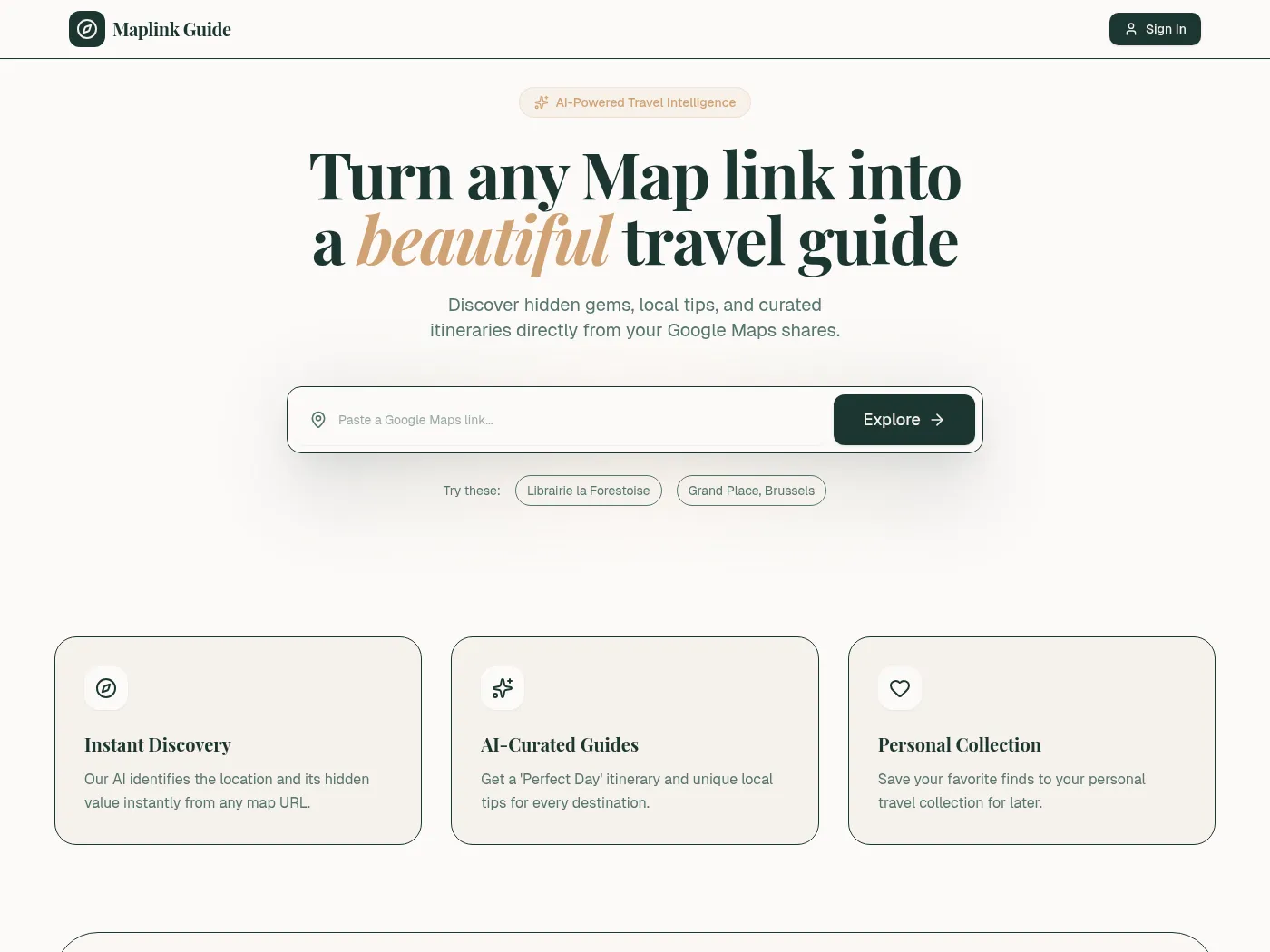 Maplink Travel Guide