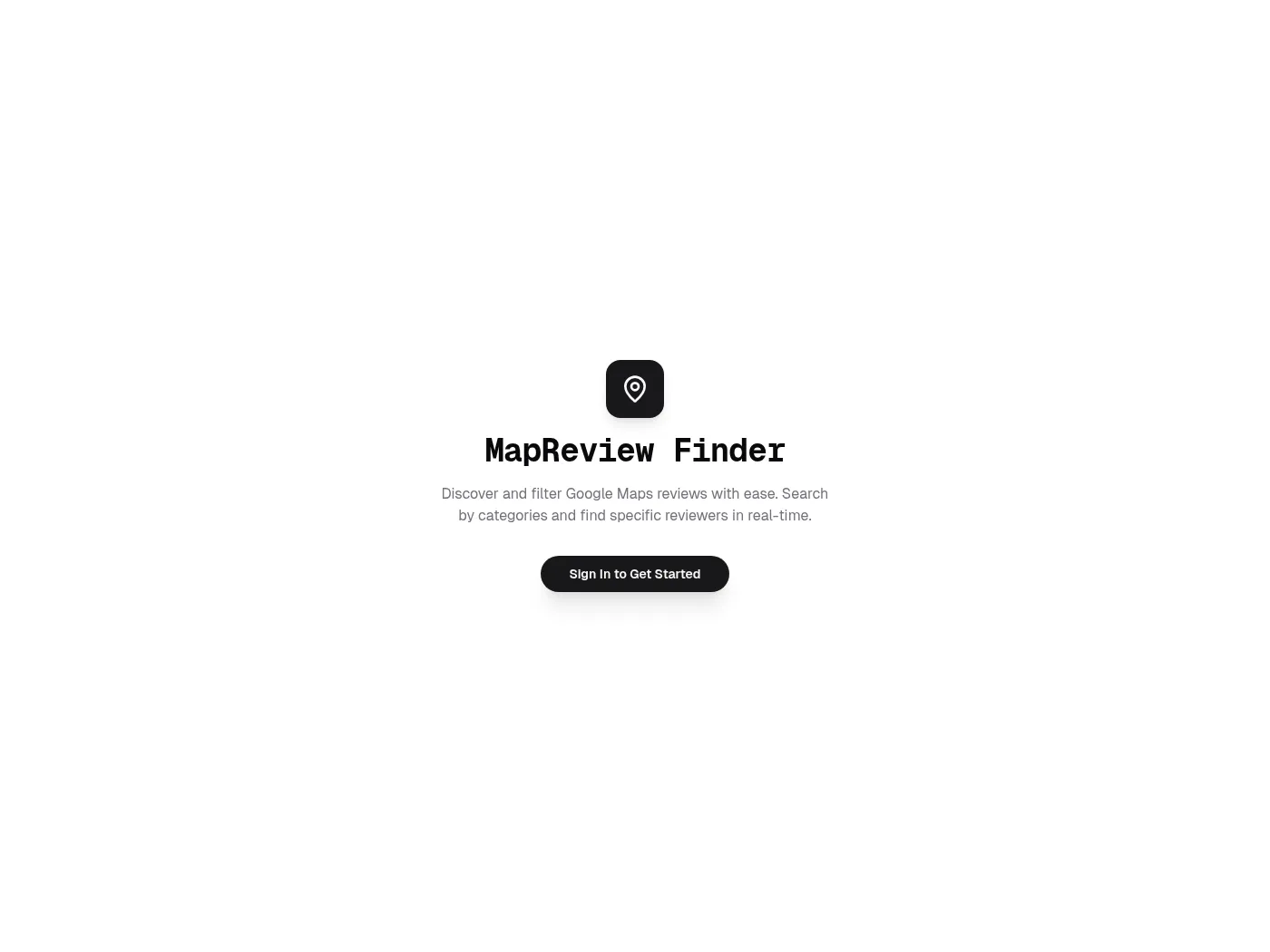 MapReview Finder