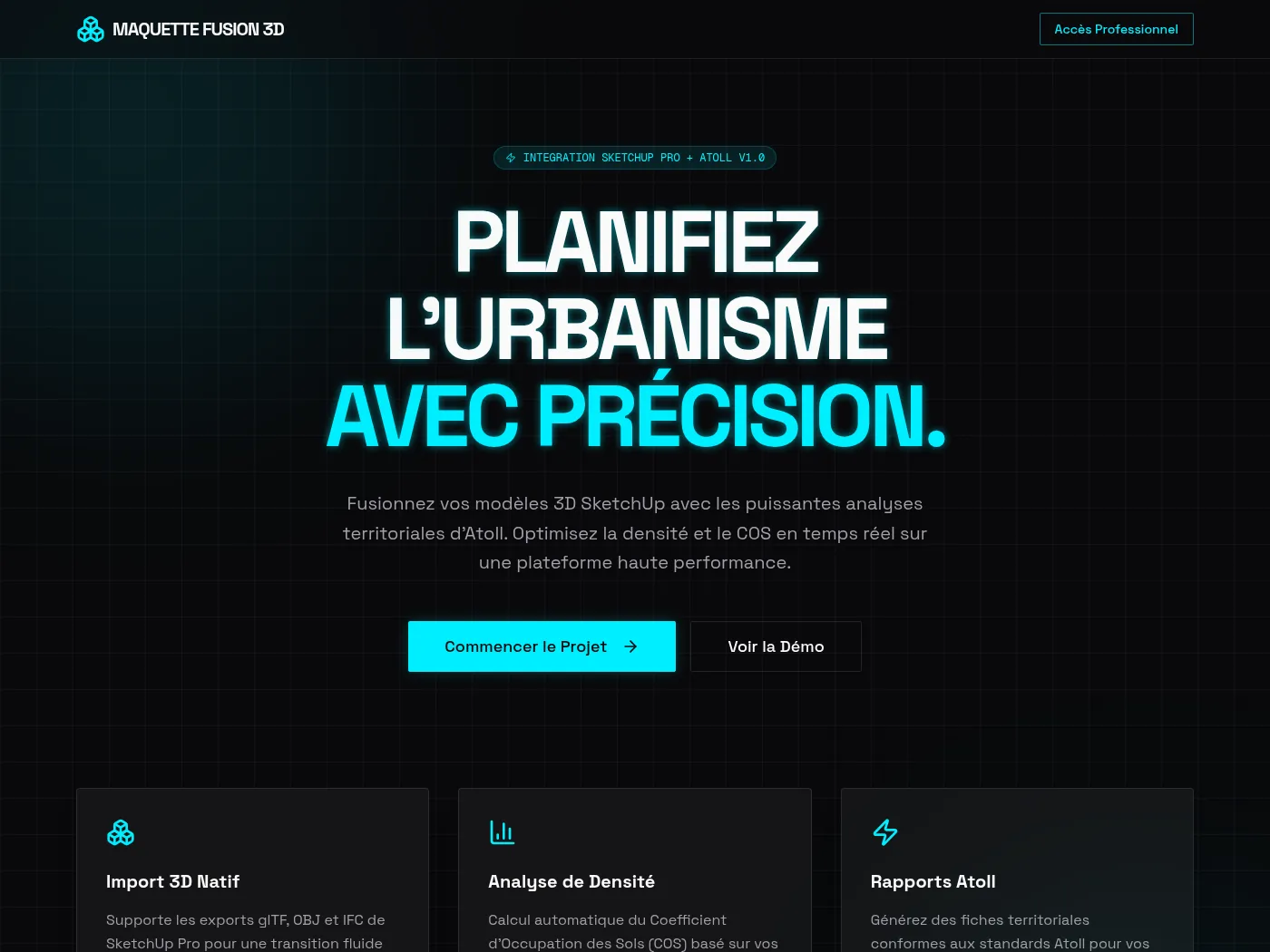 Maquette Fusion 3D