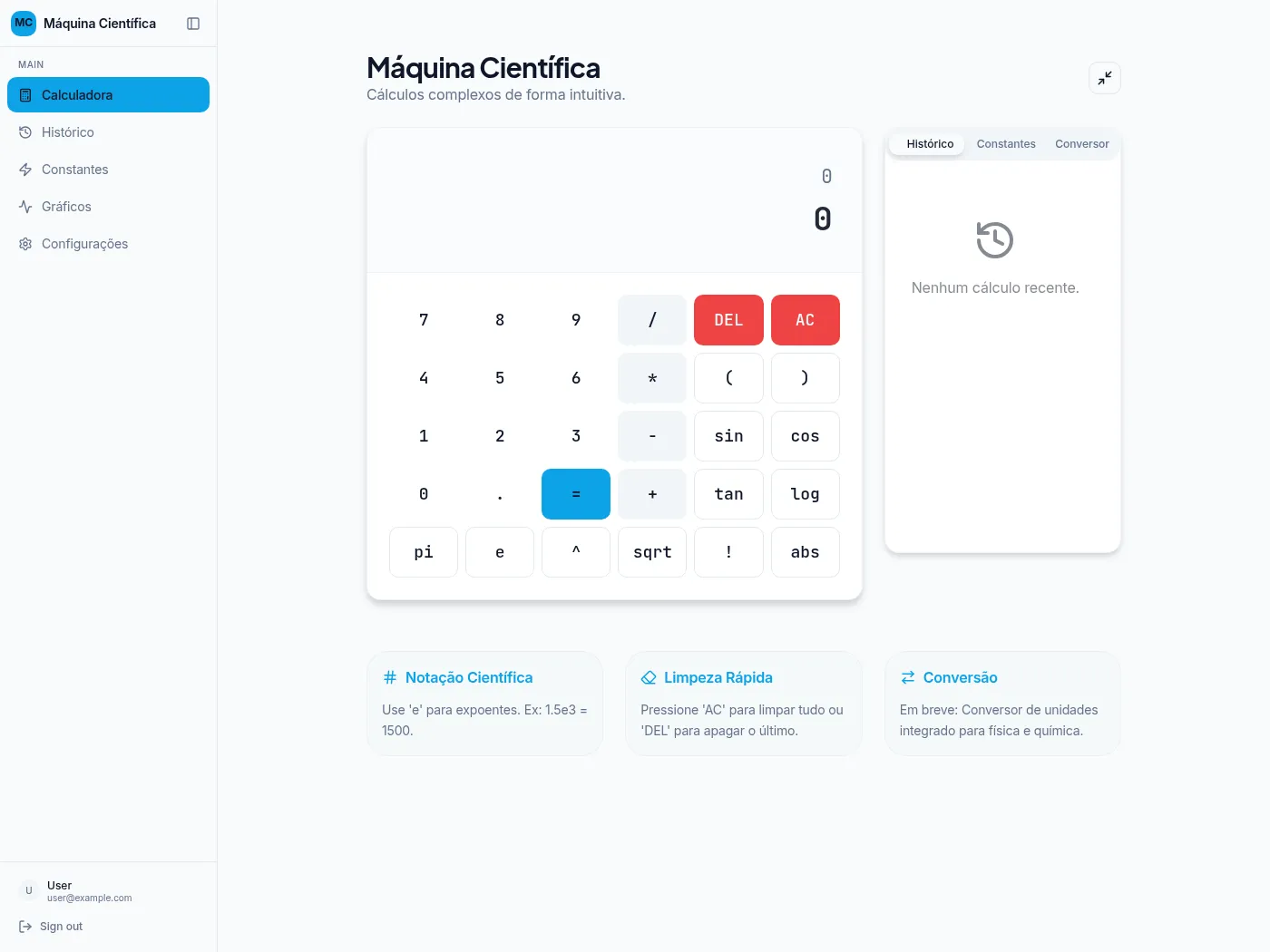 Máquina Científica Web