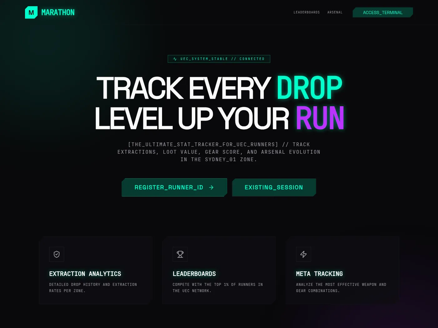 Marathon Stat Tracker