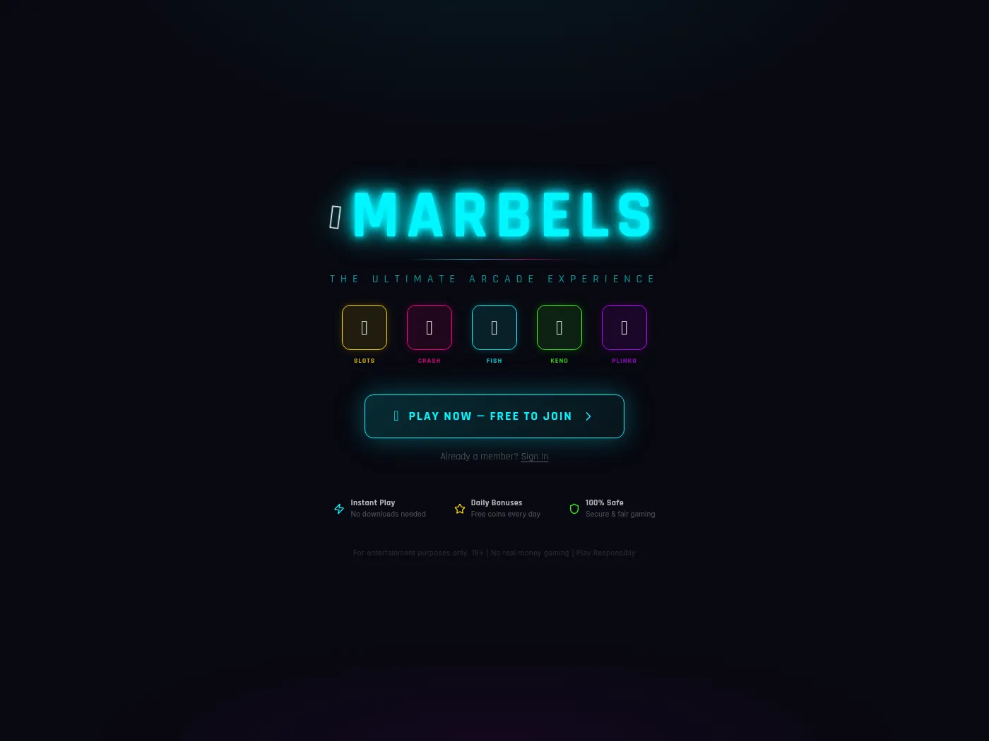 Marbels Gaming Platform