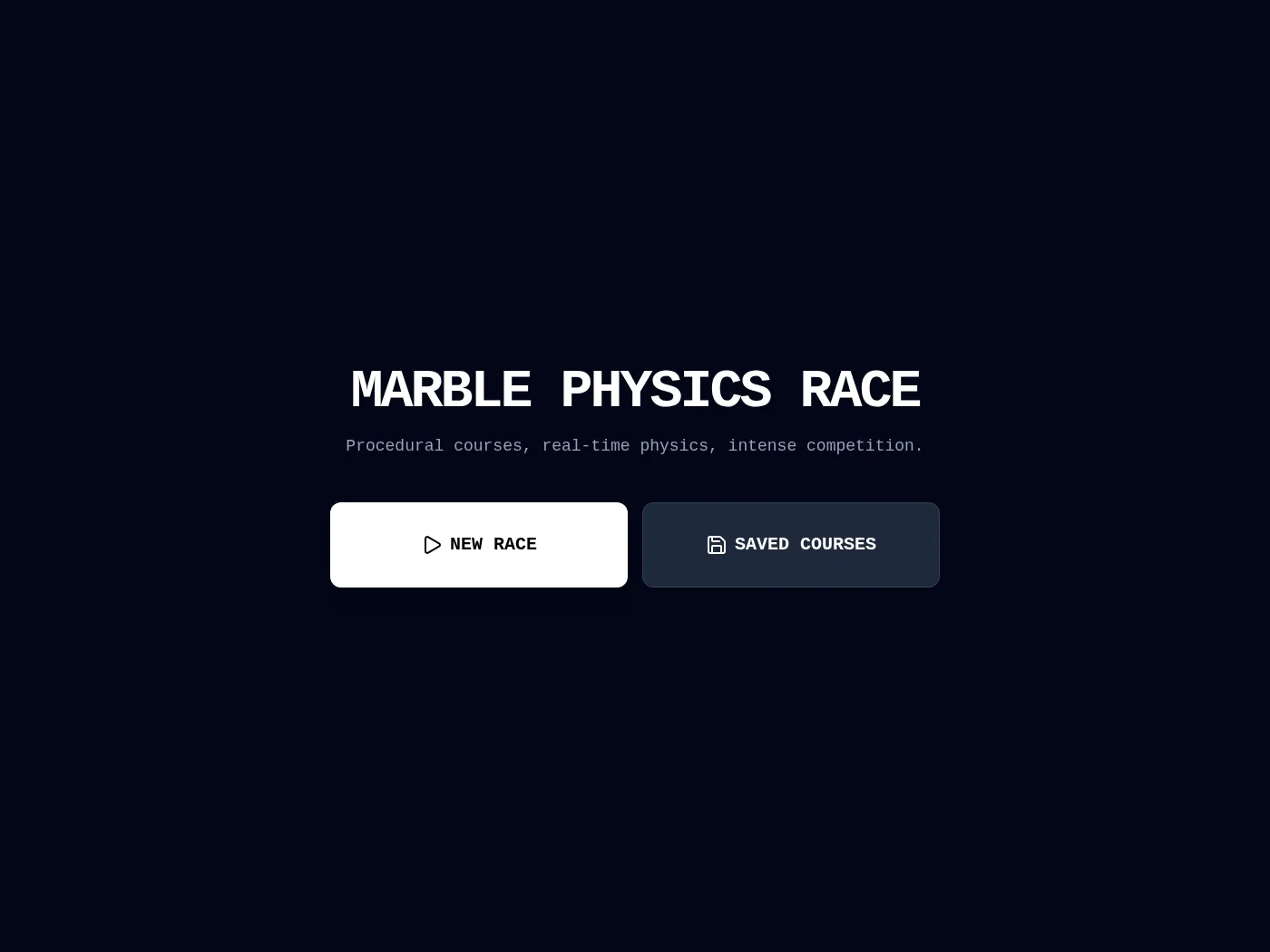 Marble Physics Race