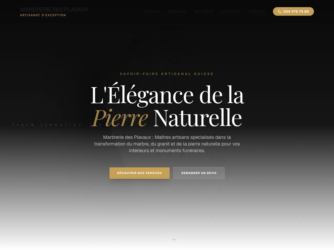 Marbrerie Plavaux Showcase