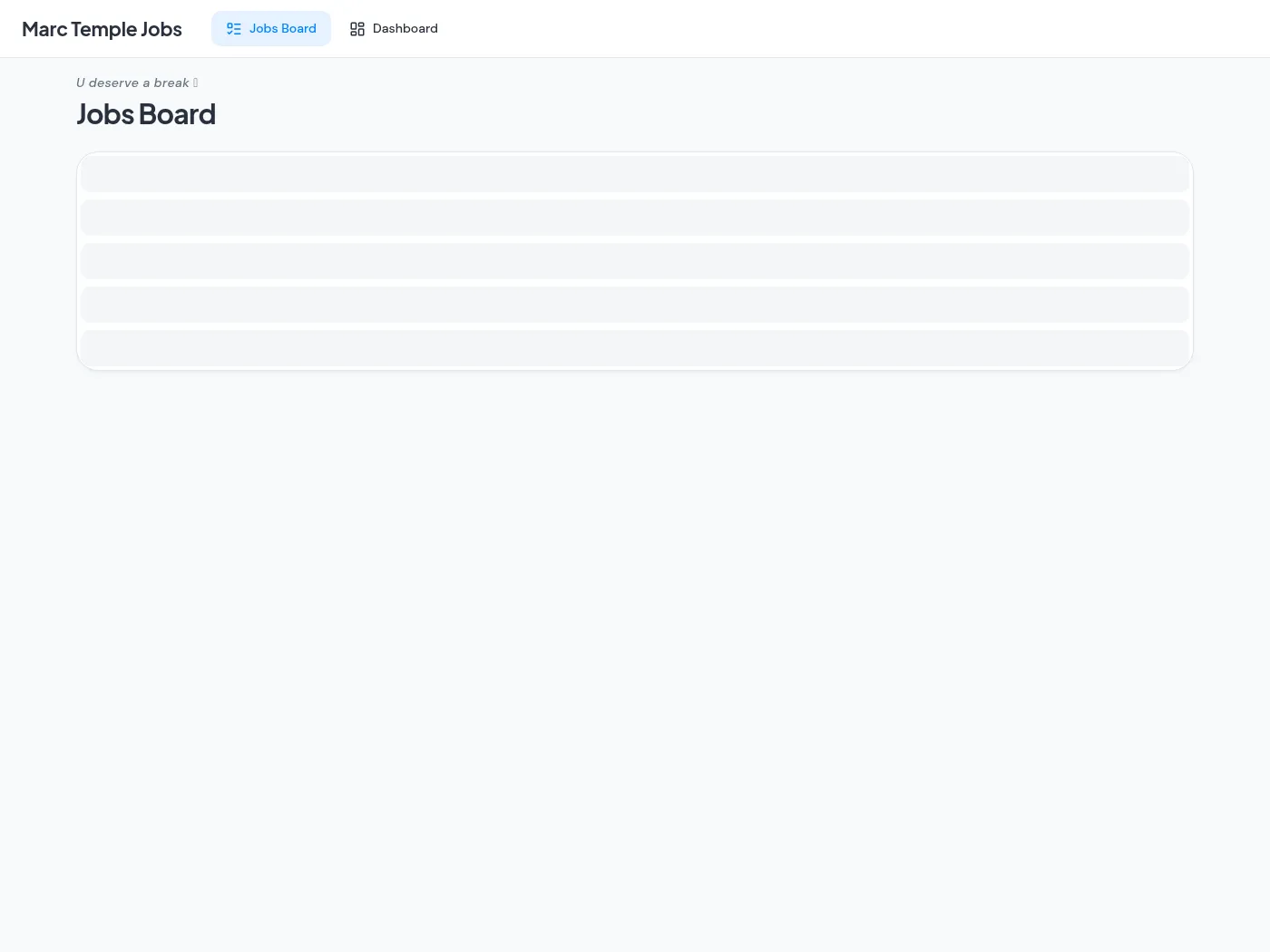Marc Temple Jobs App
