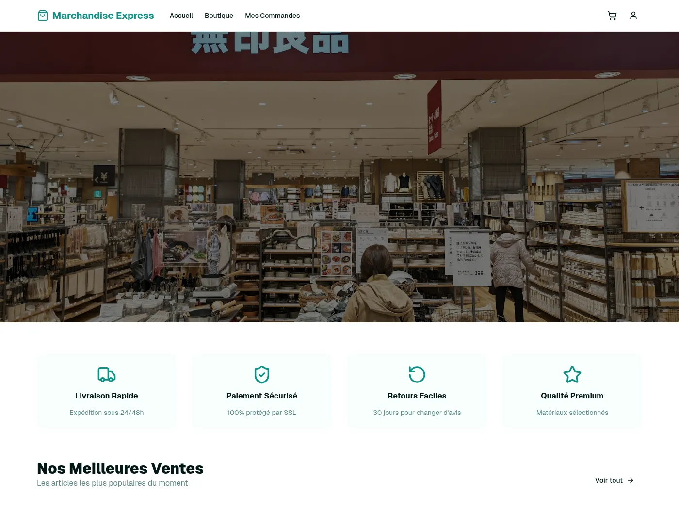 Marchandise Commande Site