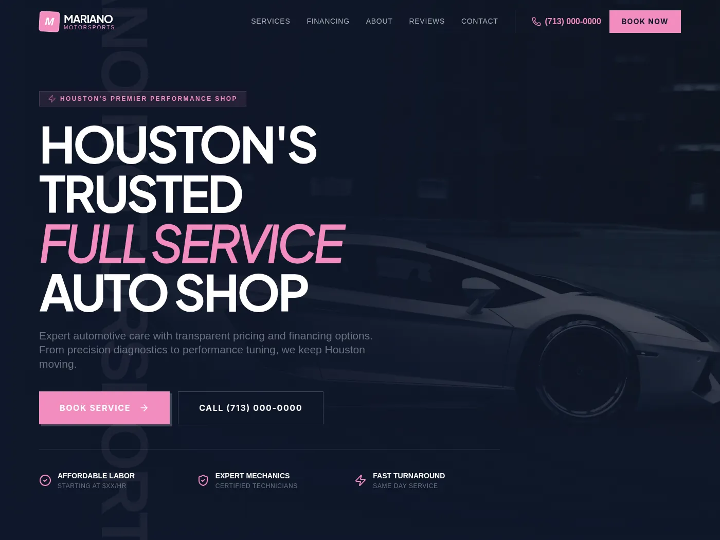 Mariano Motorsports Web