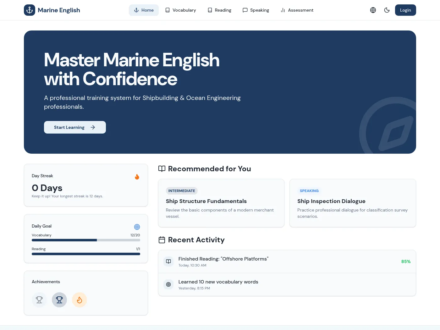 Marine English Trainer