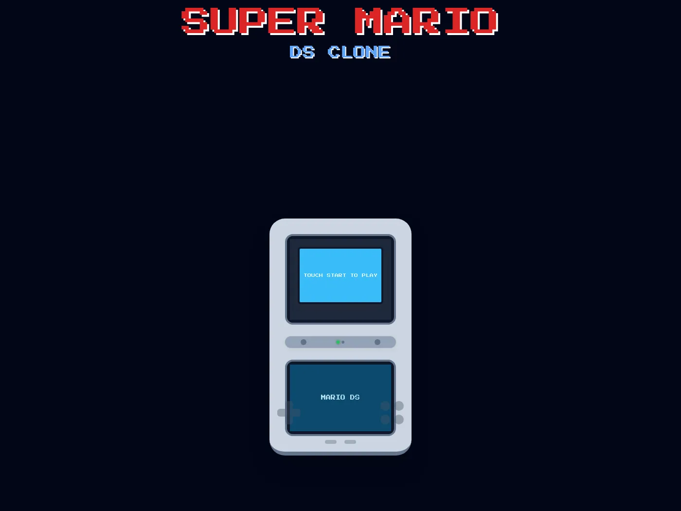 Mario-Style DS Game