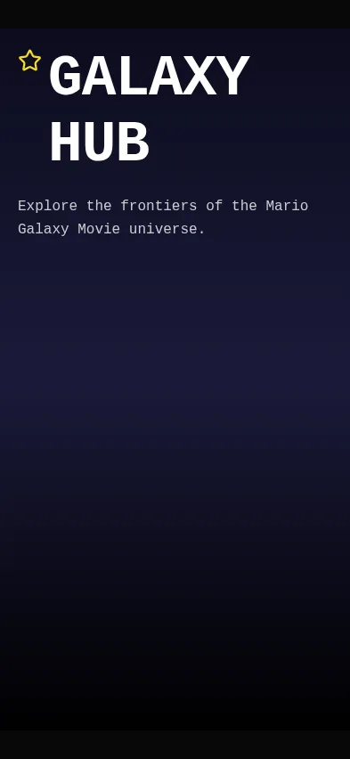 Mario Galaxy Movie App