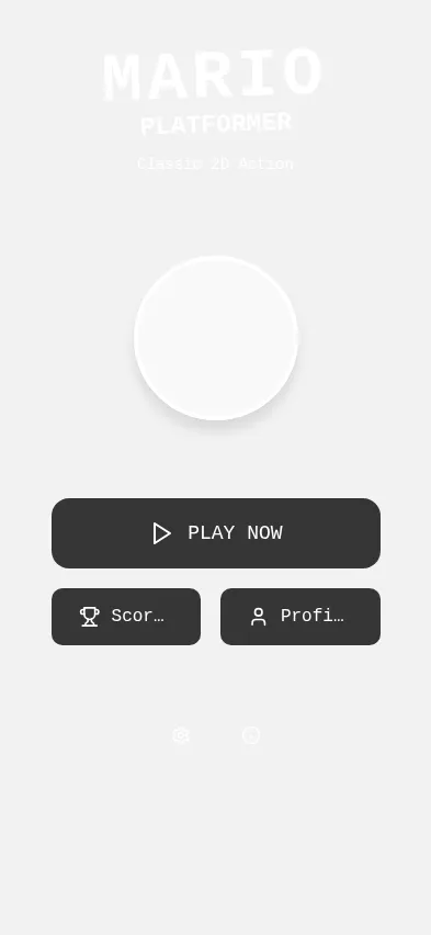 Mario Platformer App