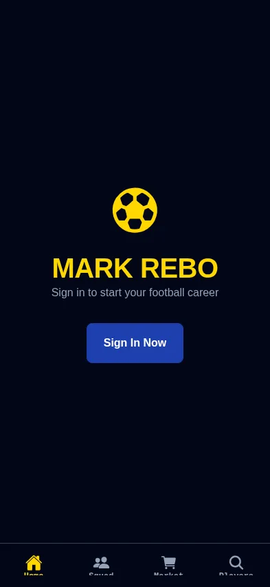 MARK REBO Football Game