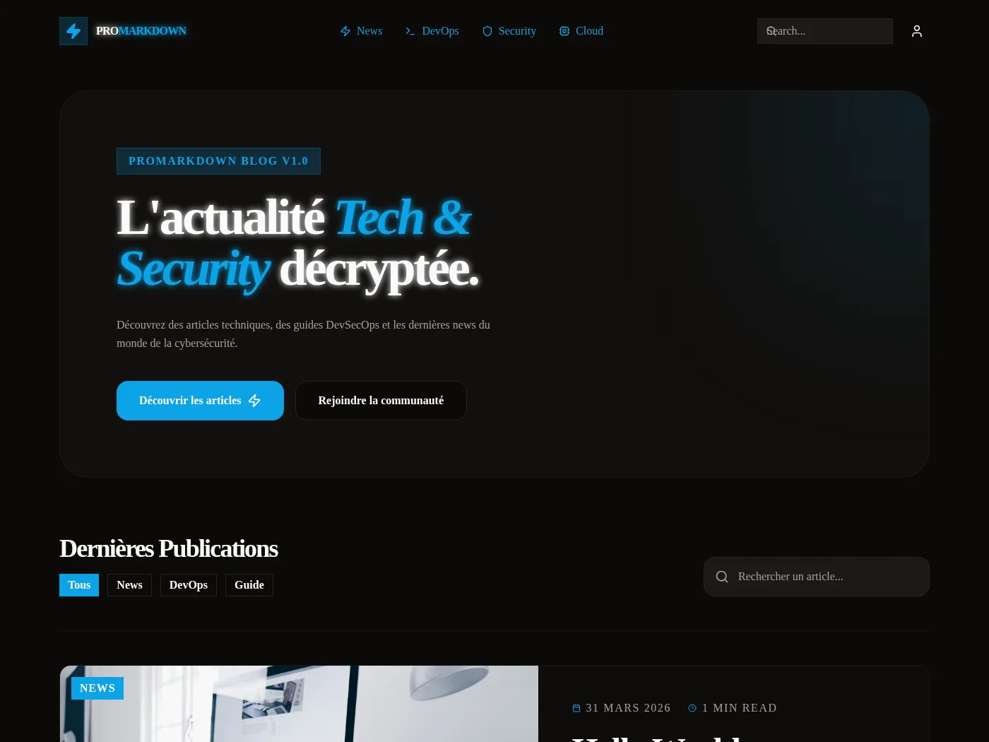 ProMarkdown Blog
