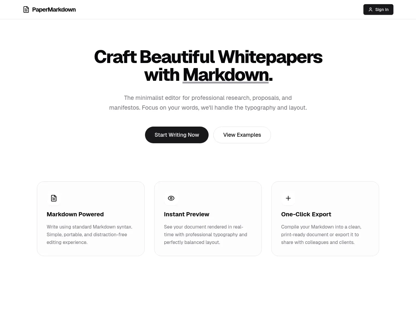 Markdown Whitepaper Creator