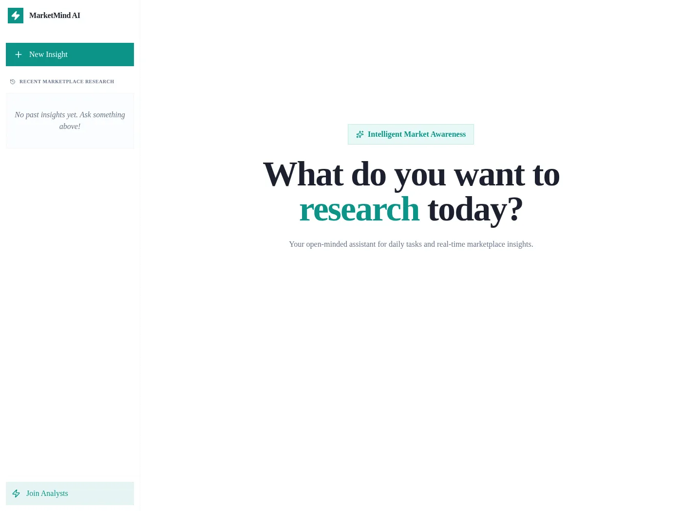 MarketMind AI Assistant