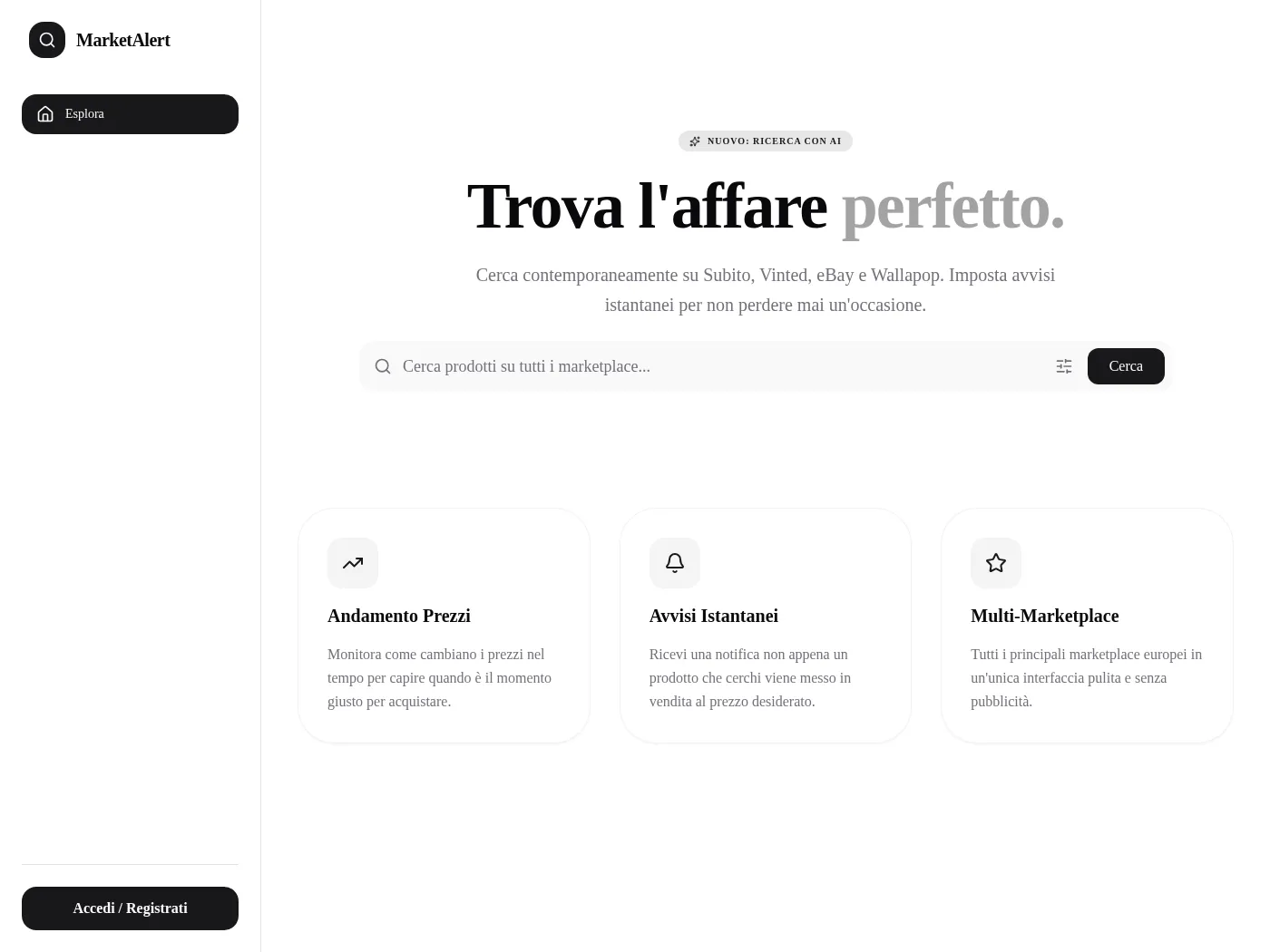 Marketplace Alert Finder