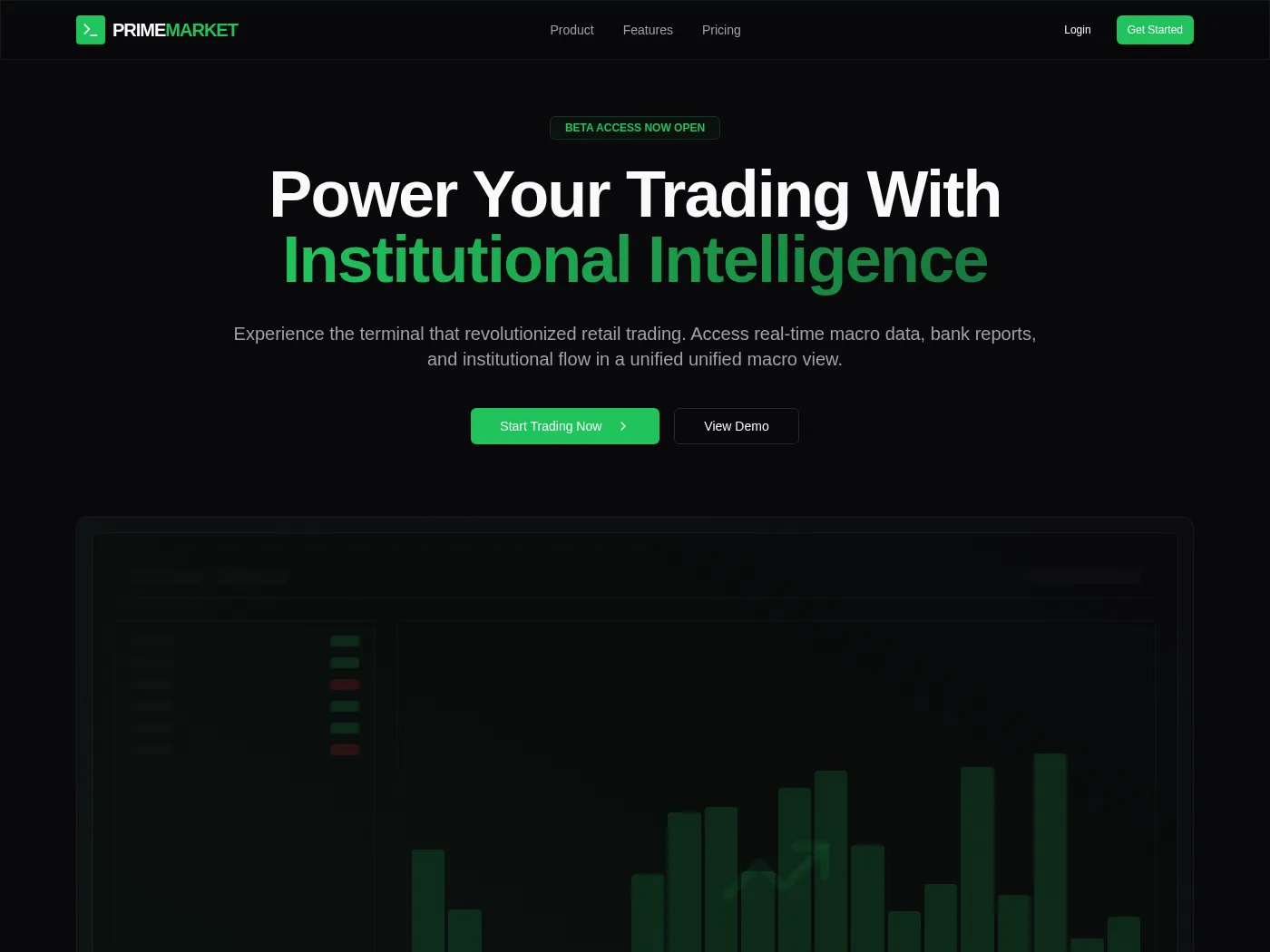 PrimeMarket Dashboard