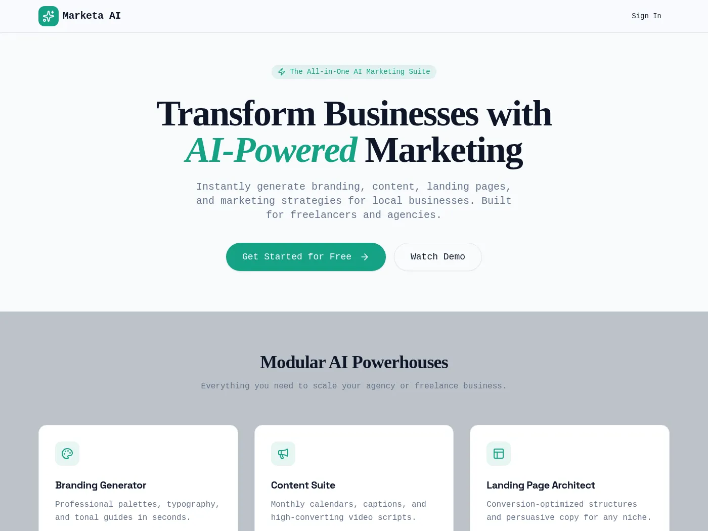 Marketa AI Suite