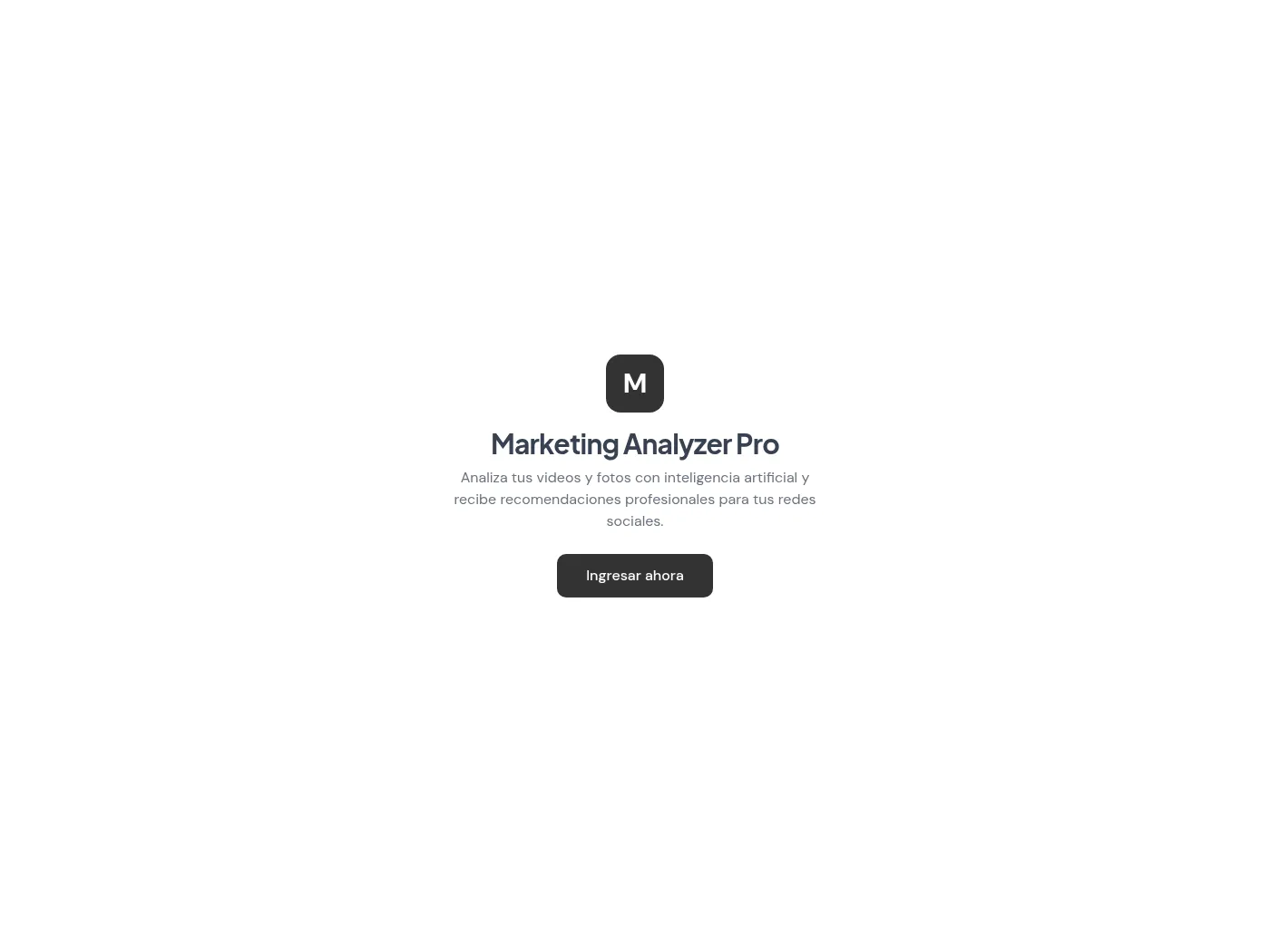 Marketing Analyzer Pro