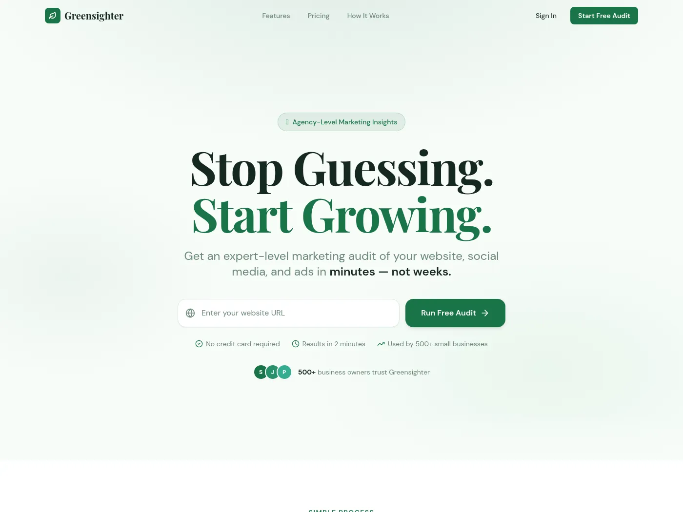 Greensighter Audit Tool