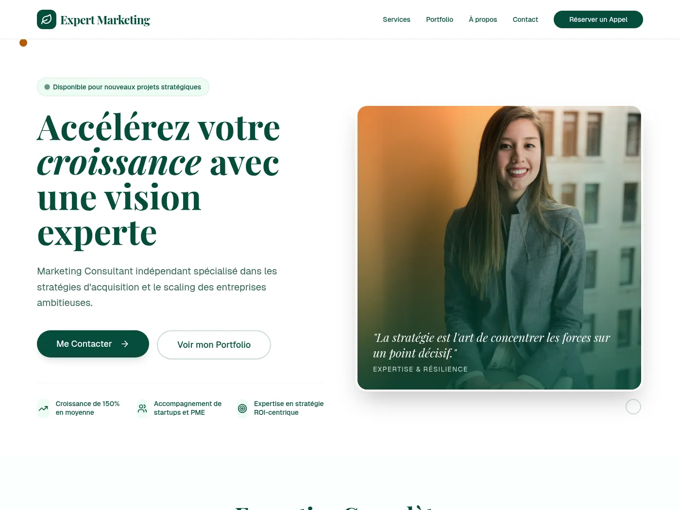 Consultant Marketing Site