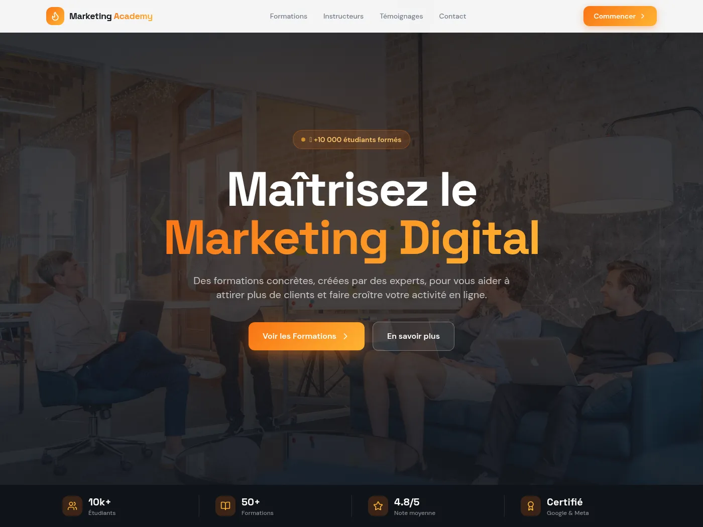 Marketing Academy Site