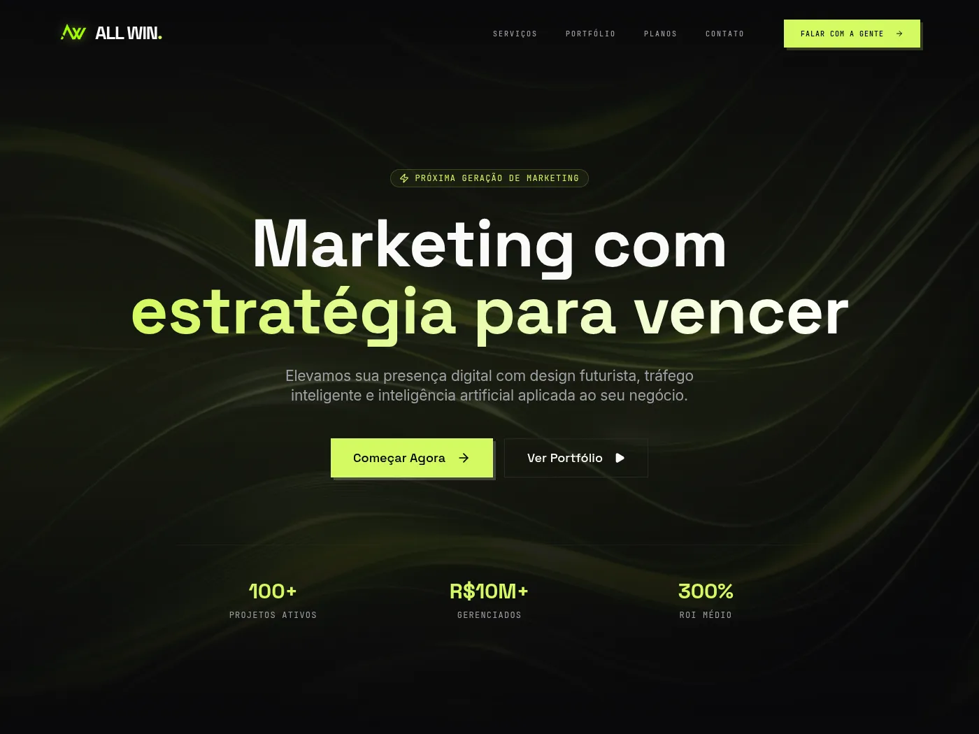 Futurist Marketing Hero